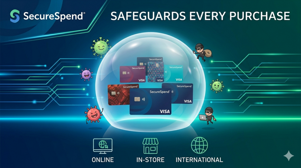 SecureSpend - Anywhere Visa or Mastercard is accepted